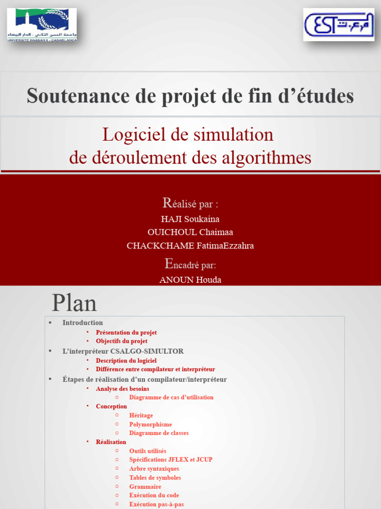 Presentation de Soutenance de PFE | PDF | Classe (informatique) | Compilateur