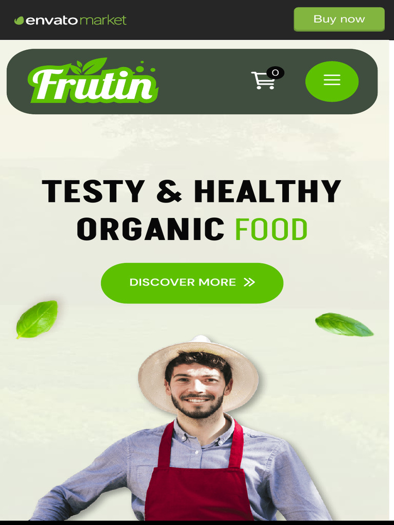 Frutin - Organic & Healthy Food WordPress Theme Preview - ThemeForest | PDF
