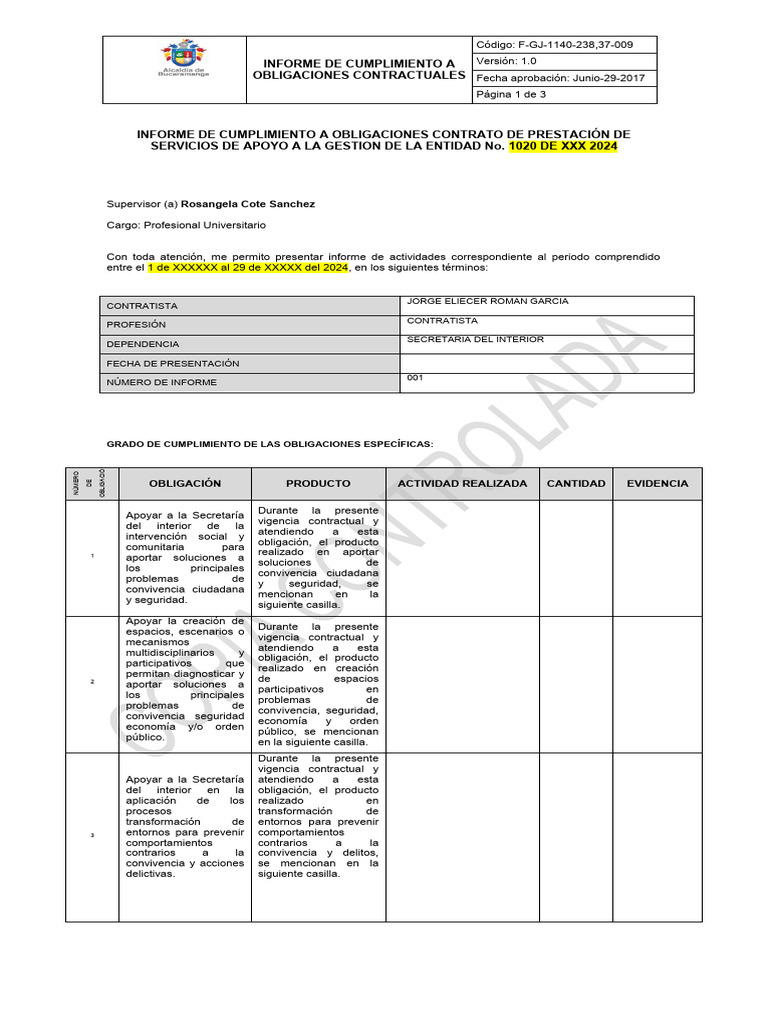 CPS 1020 - Informe de Actividades | PDF