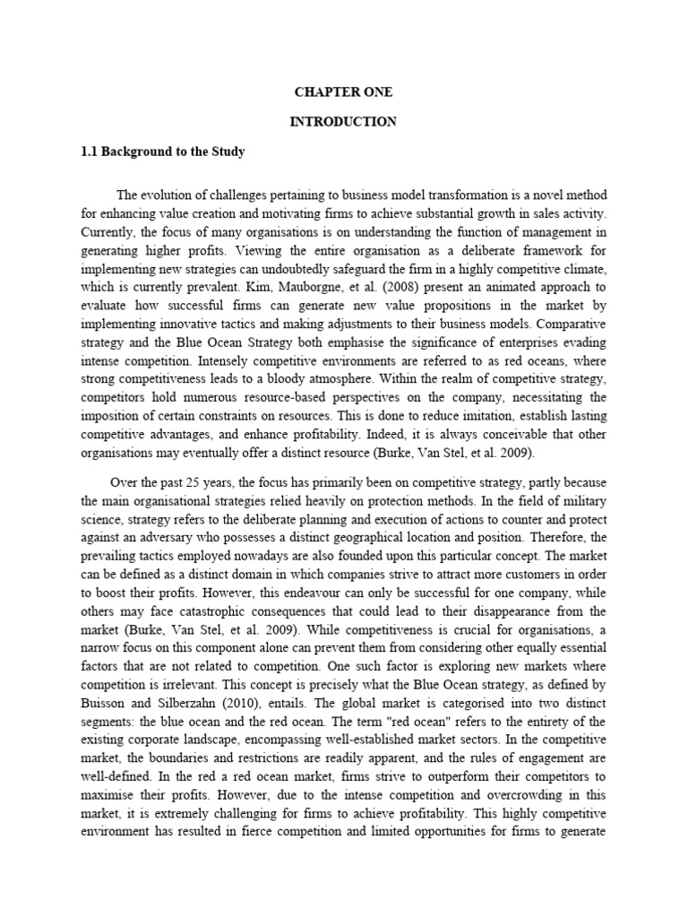 Blue Chapter 1 EDITED | PDF | Strategic Management | Competitive Advantage
