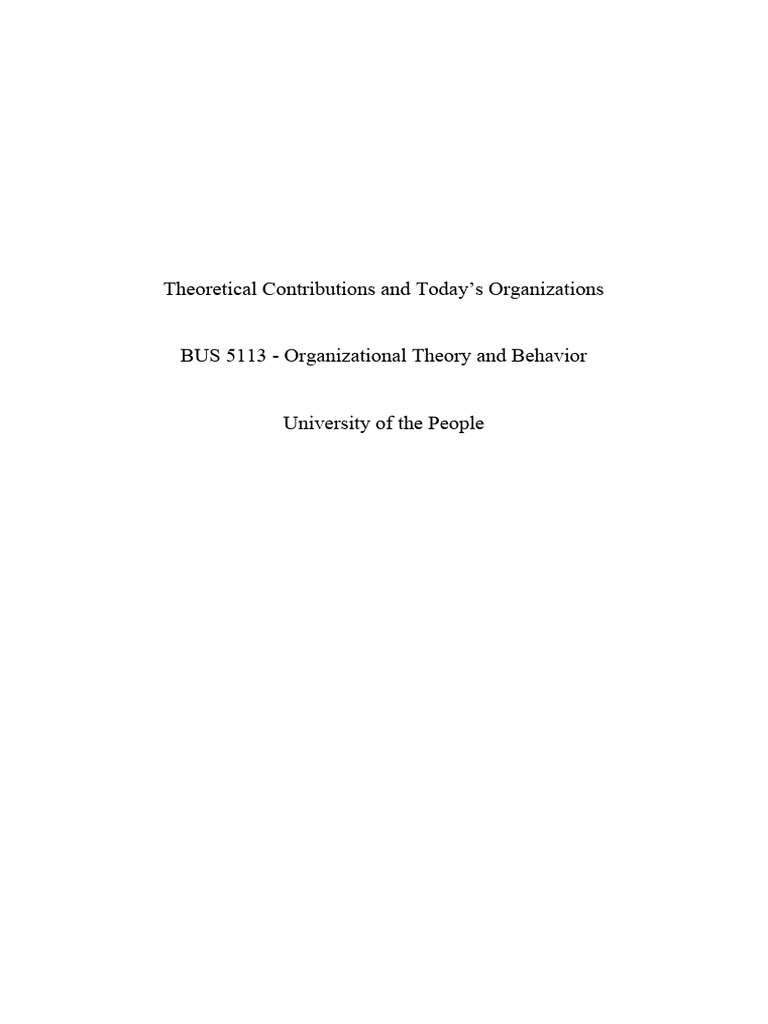 Assignment 1 | PDF | Theory | Business