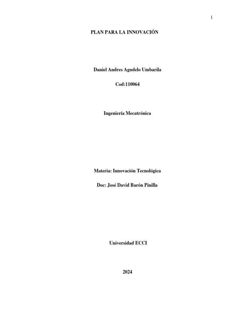 Actividad Tercer Periodo Daniel Agudelo | PDF | Innovación | Diseño