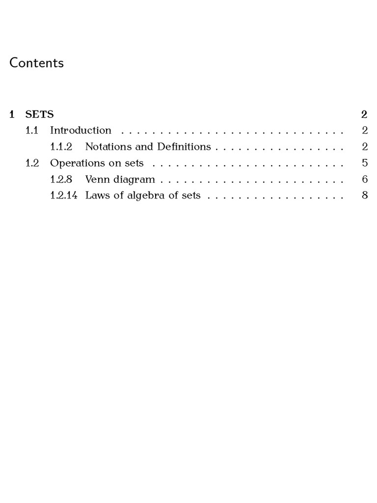 MAT1110 Chapter 1 | PDF | Set (Mathematics) | Mathematical Logic