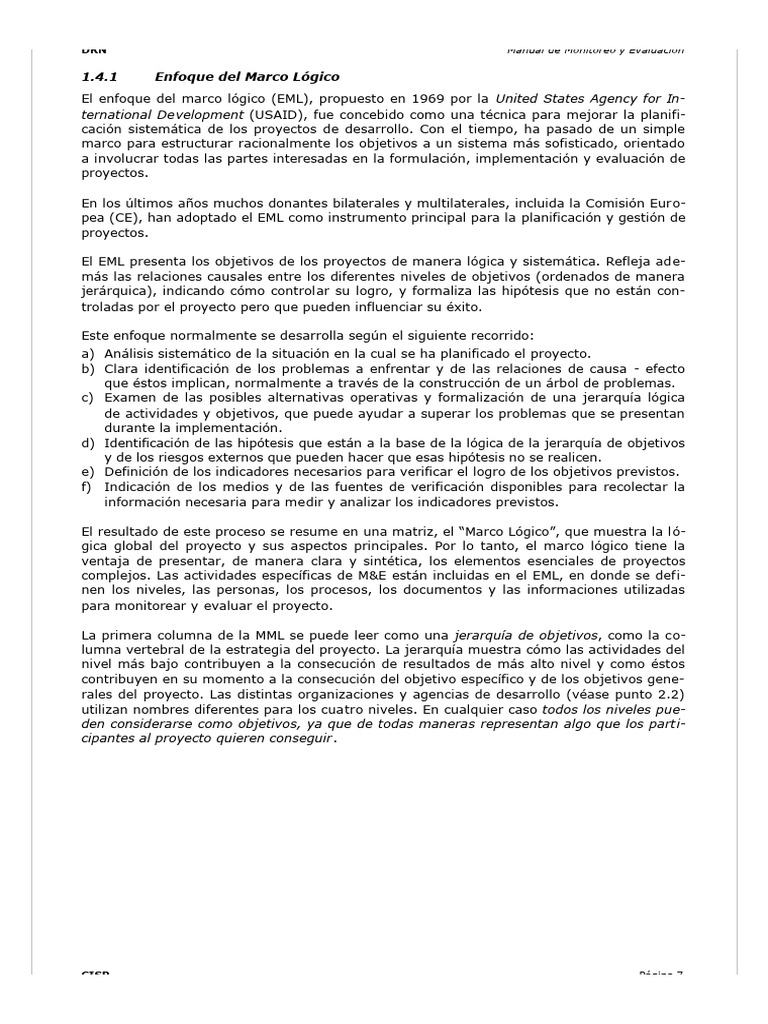 Manual Del Monitoreo y Evaluación | PDF