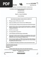 CSEC Jan 2024 Maths Paper 2 Solutions | PDF | Mathematics