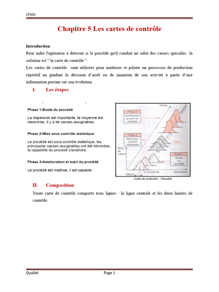 Cartes de contrôle qualité en production | PDF | Finance et gestion ...