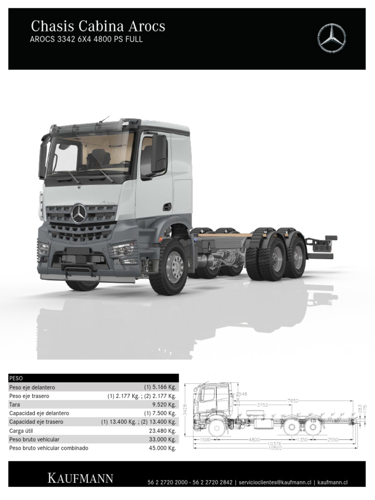 4 - Arocs 3342 6X4 4800 PS Full | PDF | Eje | Fabricantes de vehículos ...