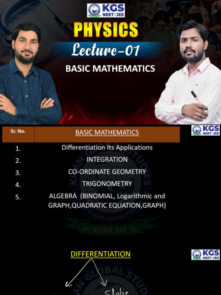 Lecture 1 Mathematical Tools 1 | PDF