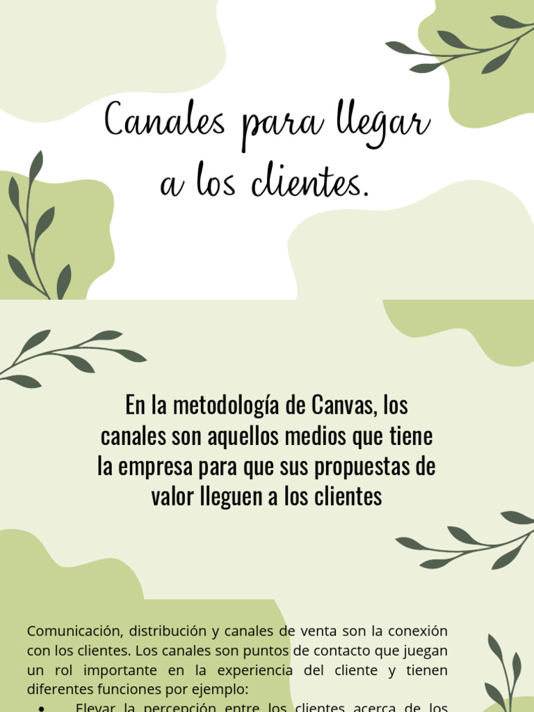 Canales para Llegar A Los Clientes - 20240321 - 164105 - 0000 | PDF ...