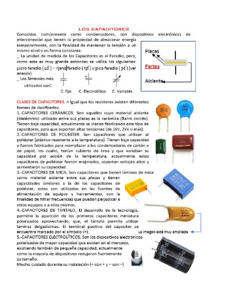 CAPACITORES | PDF