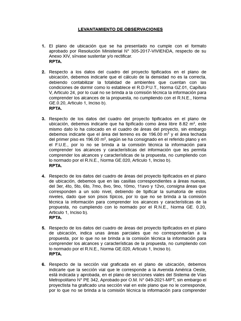 Levantamiento de Observaciones | PDF | Escalera