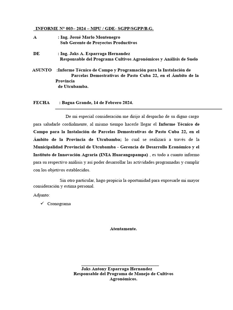 Parcelas Demostrativas Pasto Cuba 22 | PDF | Agricultura | Economias