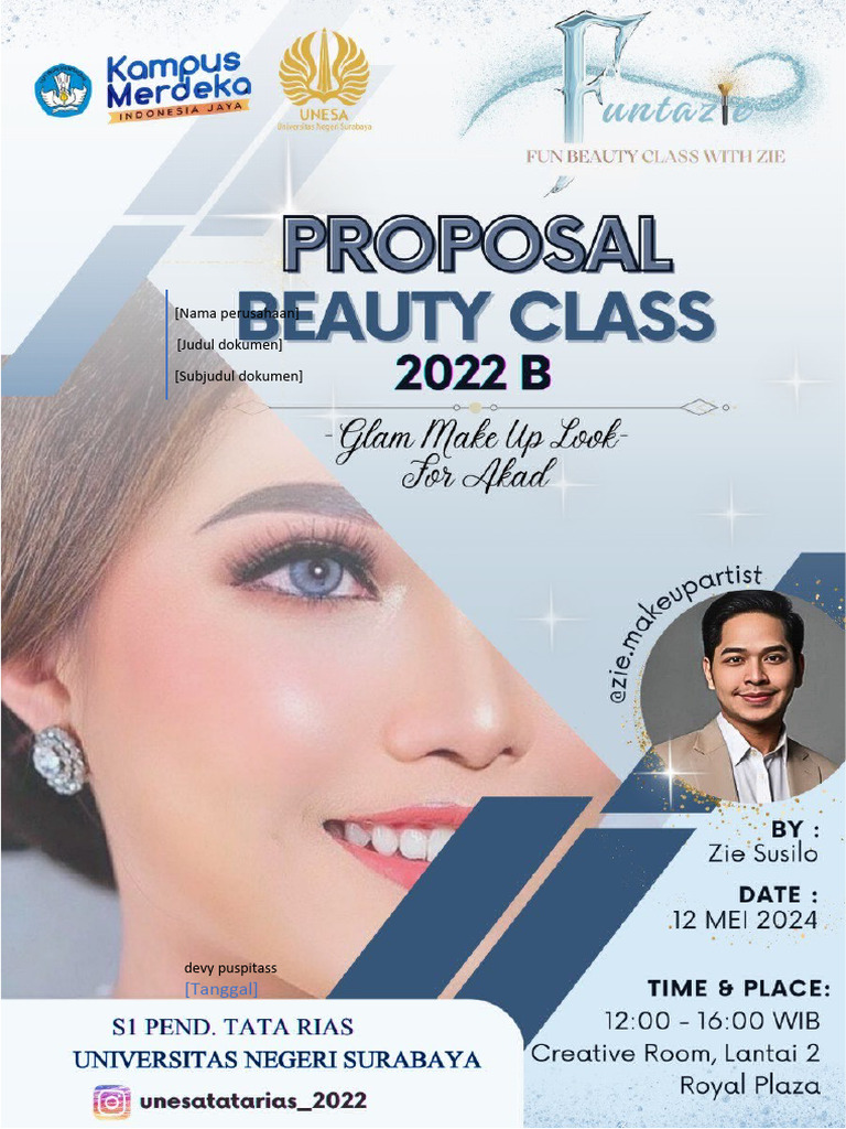 Proposal Sponsorship Beauty Class | PDF