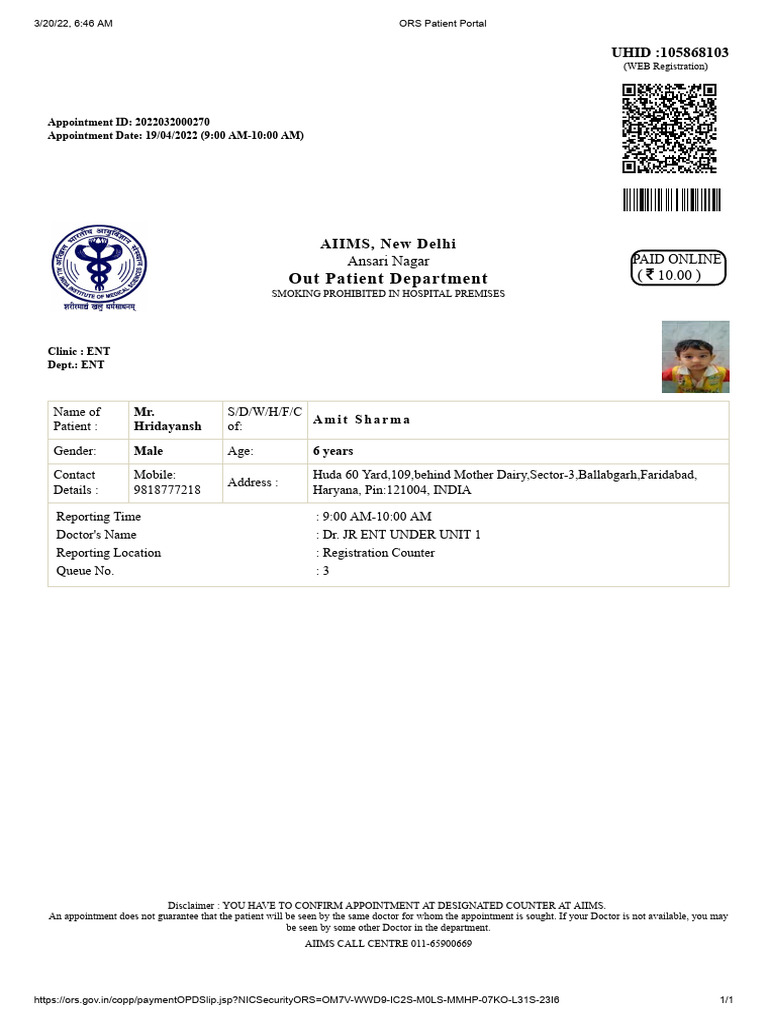 Aiims Opd | Download Free PDF | Social Programs | Medicine