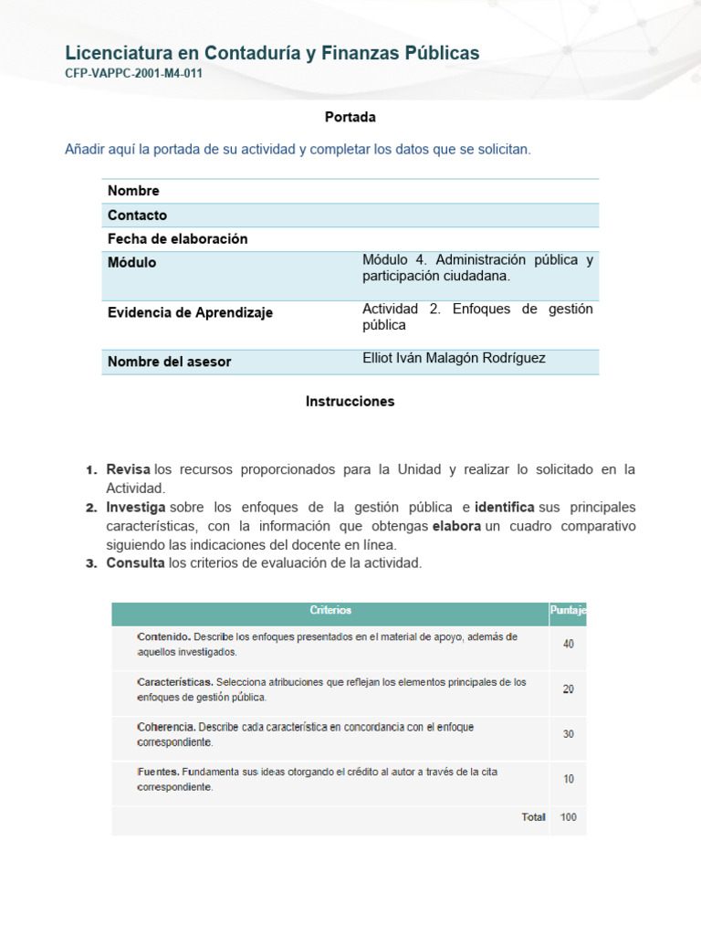 M4_U1_A2_XXYZ_Cuadrocomparativo. | PDF