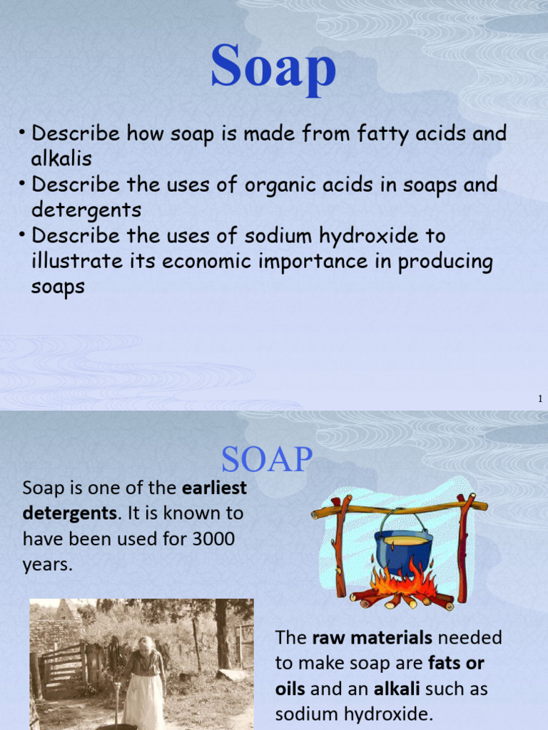 Chemistry of Soap Production | PDF | Soap | Sodium Hydroxide