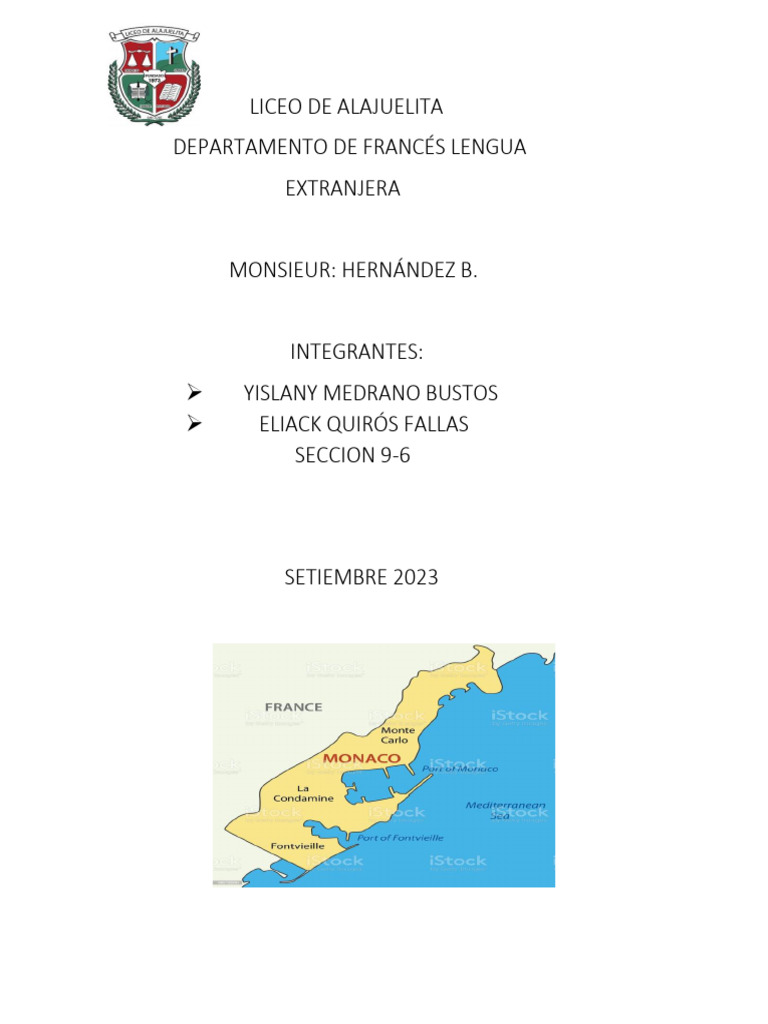 Mónaco: Cultura y Turismo en Breve | PDF | Mónaco | Alimentos