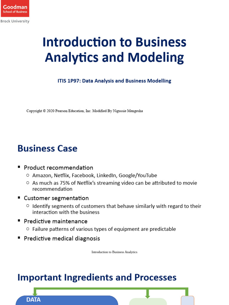 Analytics and Modeling - Introduction | PDF | Analytics | Data Analysis