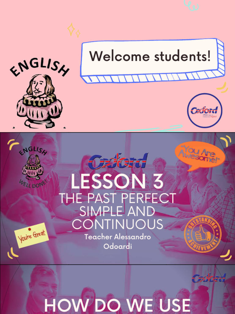 Advanced Lesson 3 - Past Perfect Simple & Continuous | PDF | Syntax ...