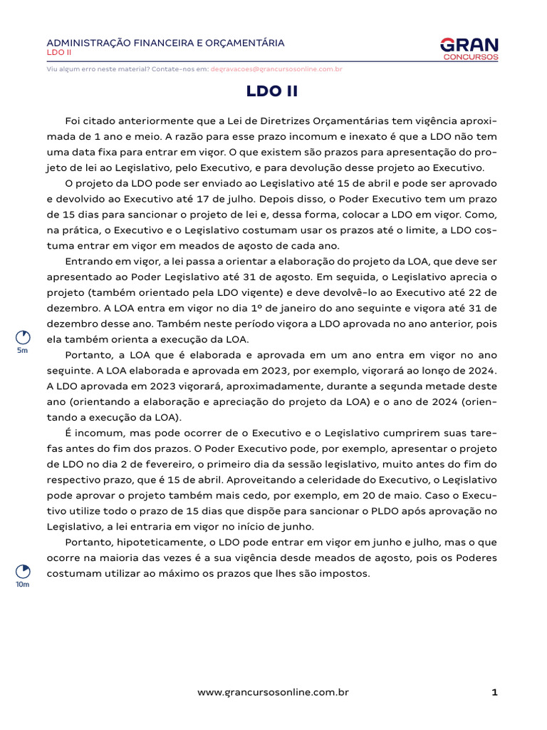 Entenda a Lei de Diretrizes Orçamentárias | PDF | Orçamento ...