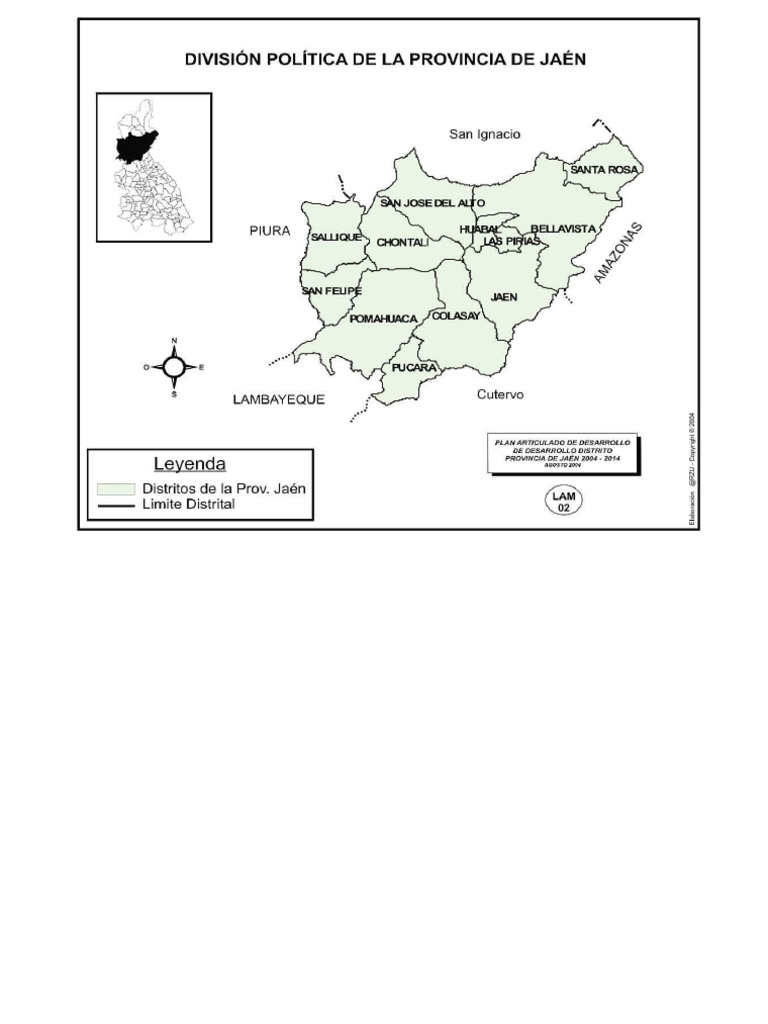 Mapa Politico de Jaen | PDF