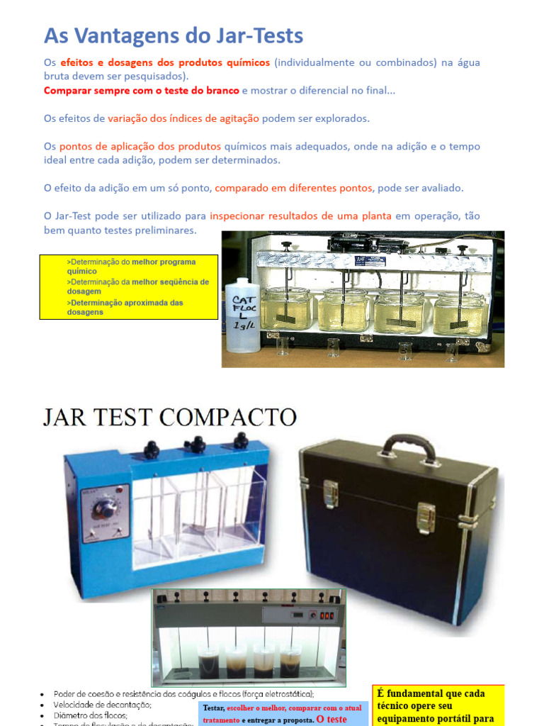 Procedimento do Jar-Test para Tratamento de Água | PDF | Ph | Química