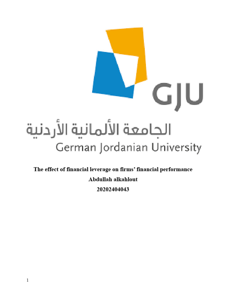 Bachelors Thesis | Download Free PDF | Capital Structure | Leverage (Finance)