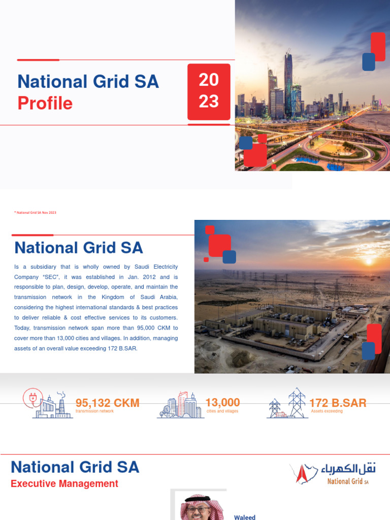 National Grid Profile 2023 | PDF | Electrical Grid | Environmental Law