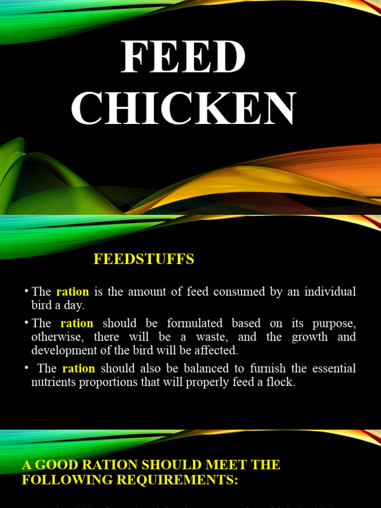 Feed Chicken | PDF | Animal Feed | Nutrition