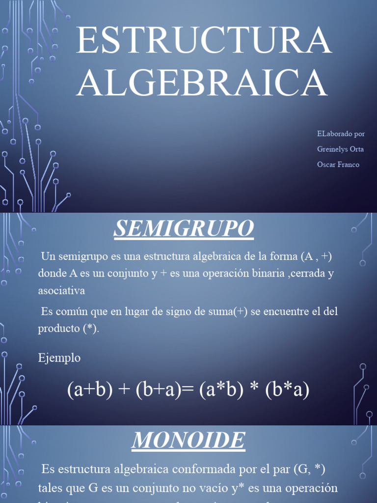 Estructura Algebraica | PDF | Campo (Matemáticas) | Anillo (Matemáticas)