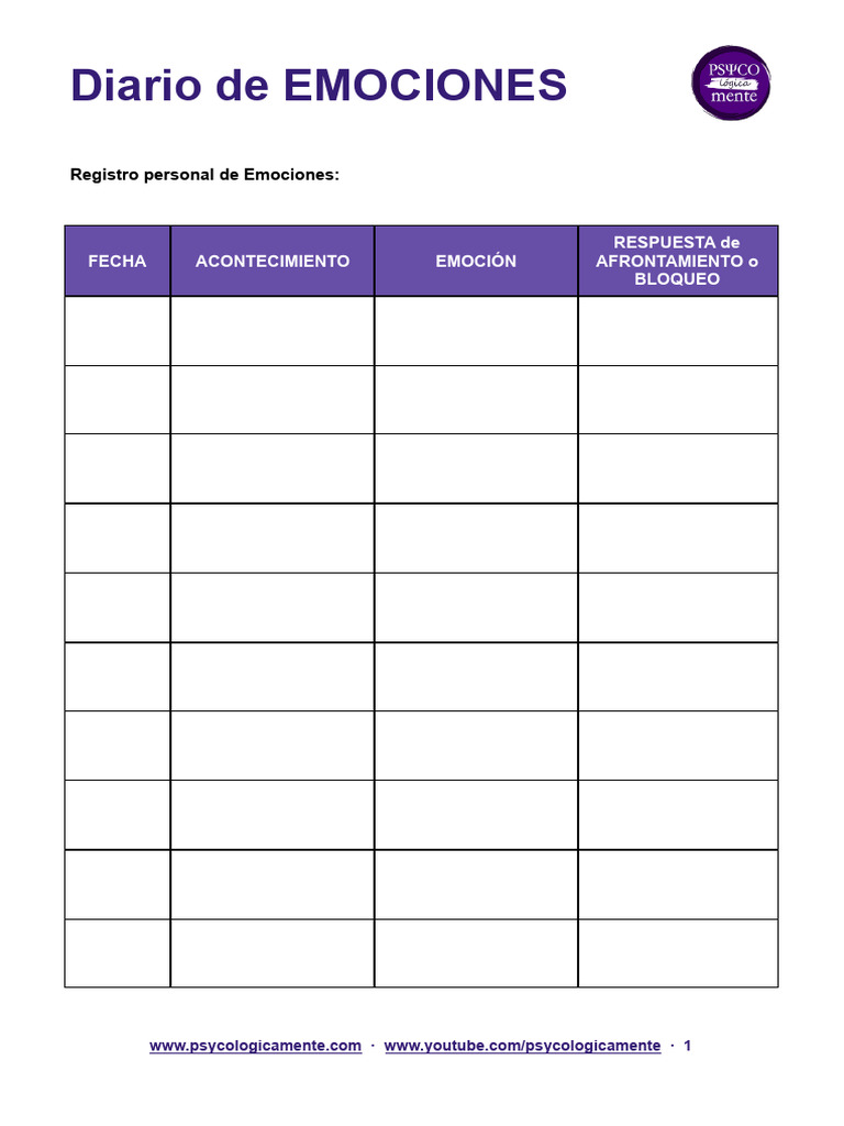 08 02+Diario+de+EMOCIONES | PDF
