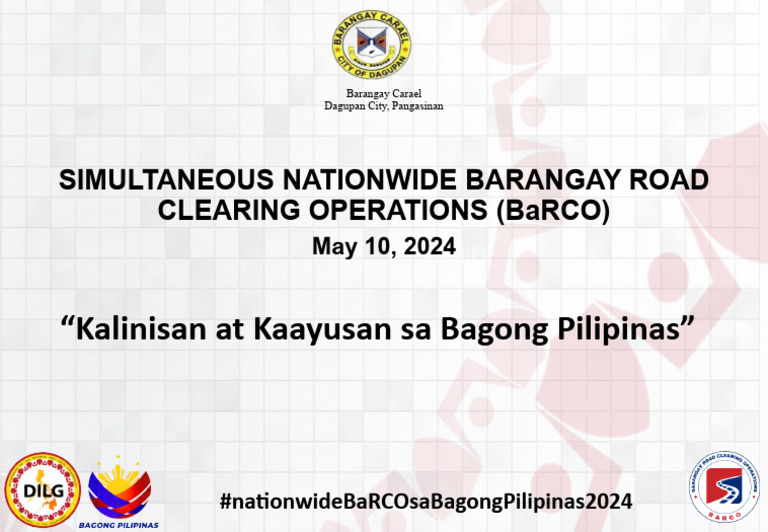 Tarp Design - SimultaneousNationwideBaRCO-May 10 | PDF