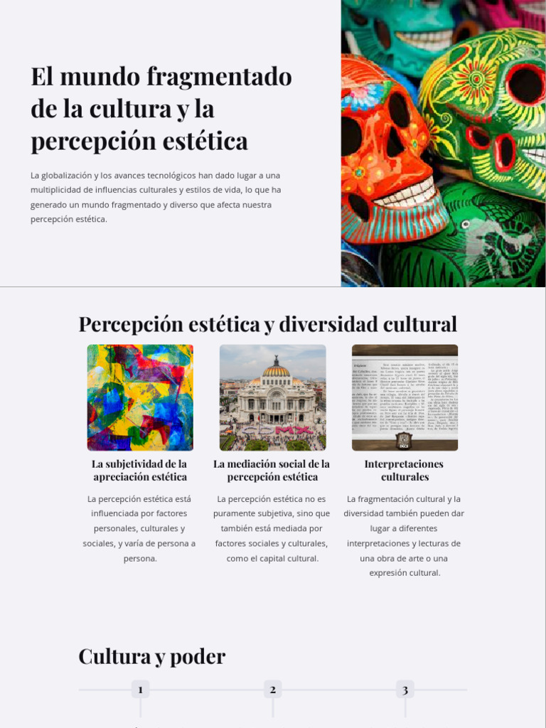 El Mundo Fragmentado de La Cultura y La Percepcion Estetica | PDF ...