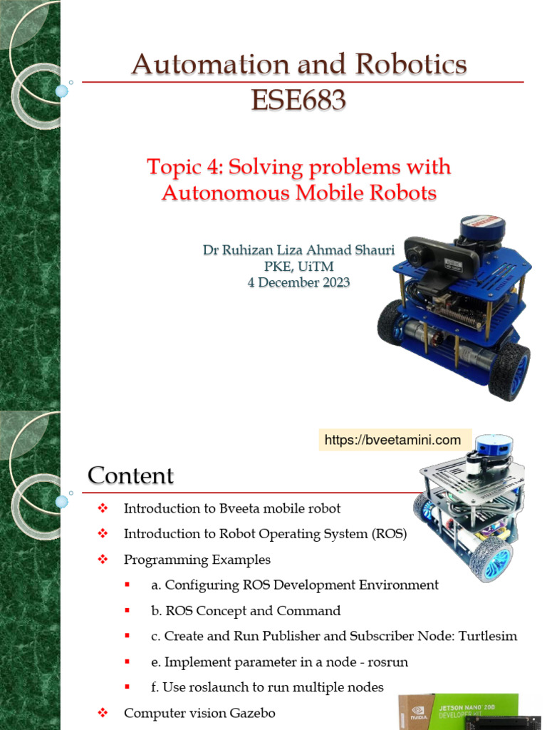 4a. Solving Problem in Mobile Robot | PDF | Computer Engineering | Software