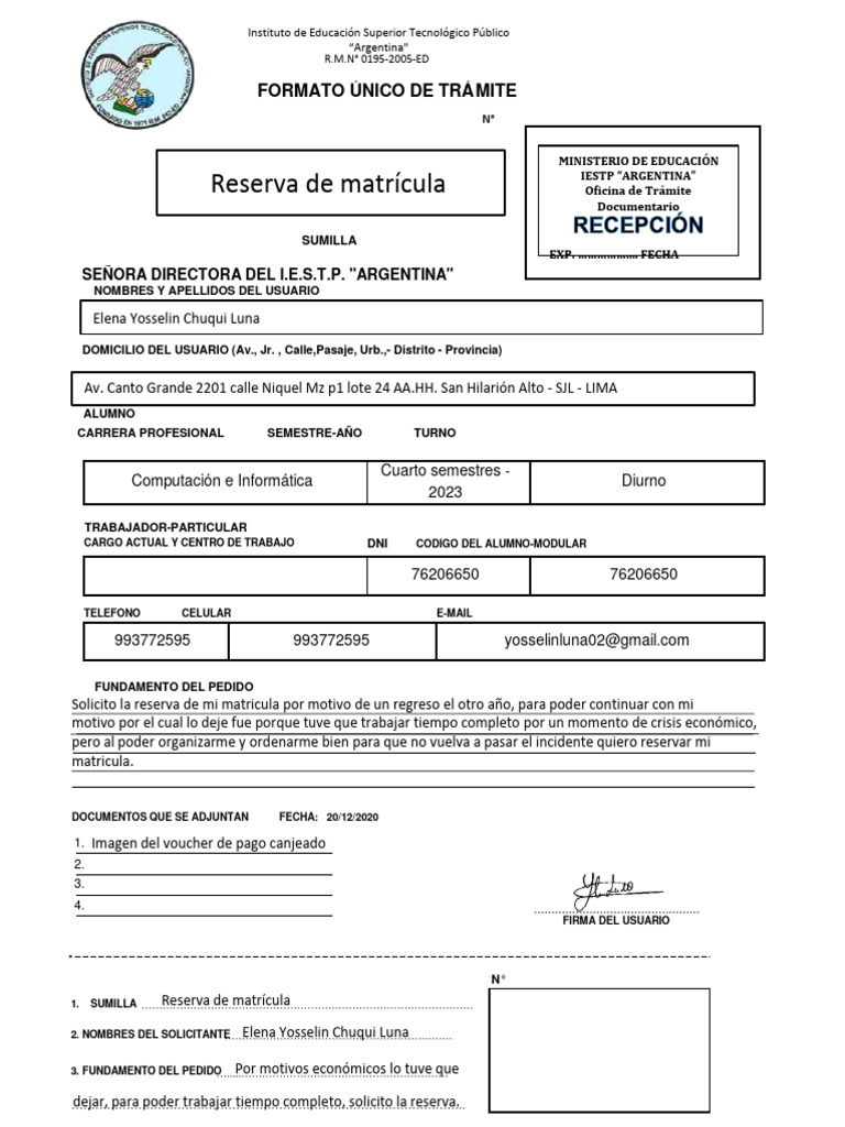 Fut Reservamatricula | PDF