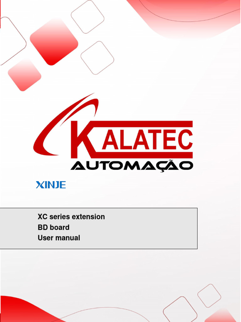 Cartao de Expansao XC BD Manual | PDF | Programmable Logic Controller | Parameter (Computer ...