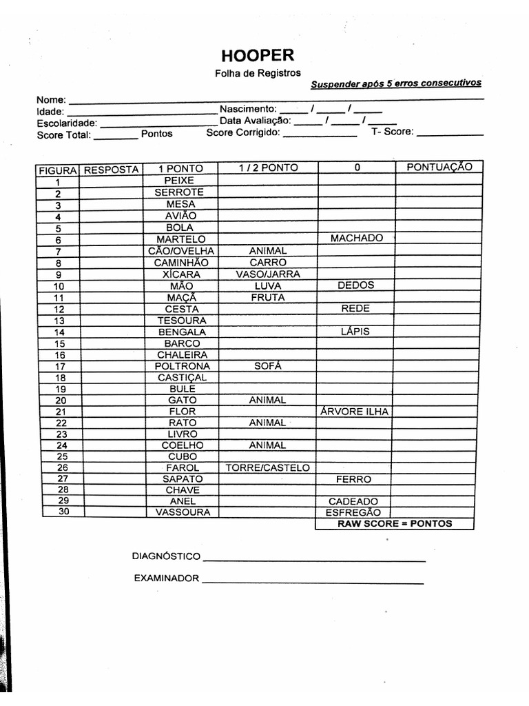 Folha Hooper | PDF
