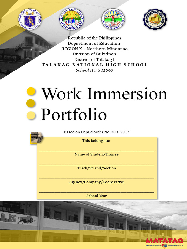 Work Immersion Complete Portfolio | Download Free PDF | Job Interview | Social Psychology
