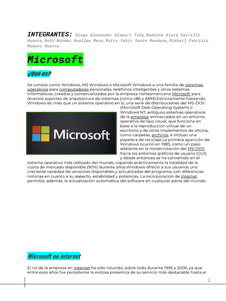Microsoft | Descargar gratis PDF | Microsoft | Microsoft Windows