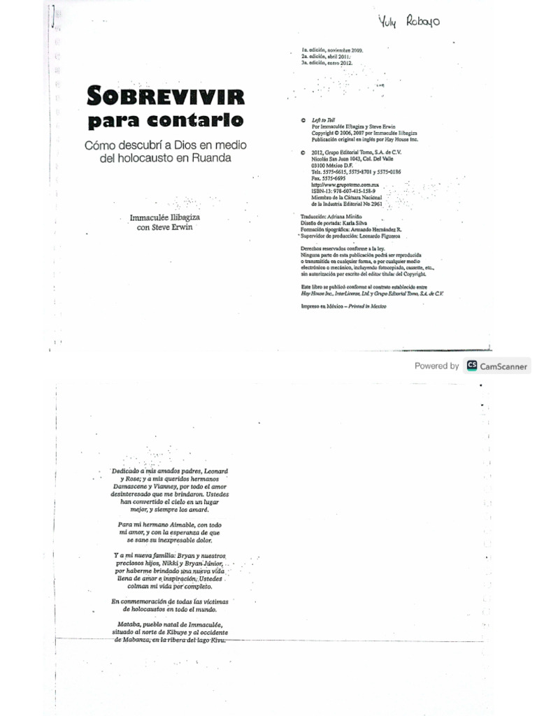 Libro Sobrevivir para Contarlo | PDF