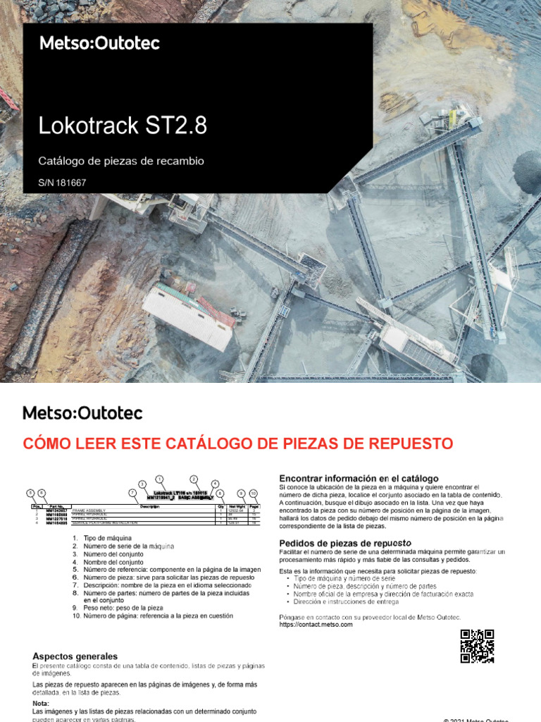 Spare Part Book ST2.8 SN 181667 - ES | PDF | Tornillo | Arandela (Hardware)