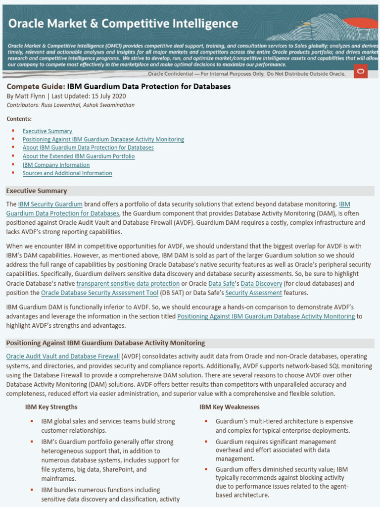 Compete Guide IBM-Guardium-DAM 2020-07-15 | PDF | Databases | Sql