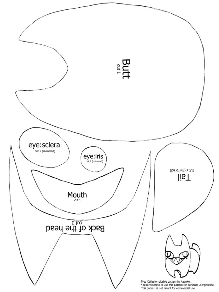 FREE Catlastor Plushie Pattern | PDF