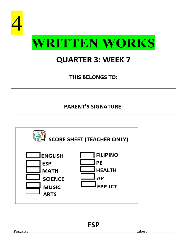 Performance Task q3 w7 | PDF | Elementary Organology | Organology