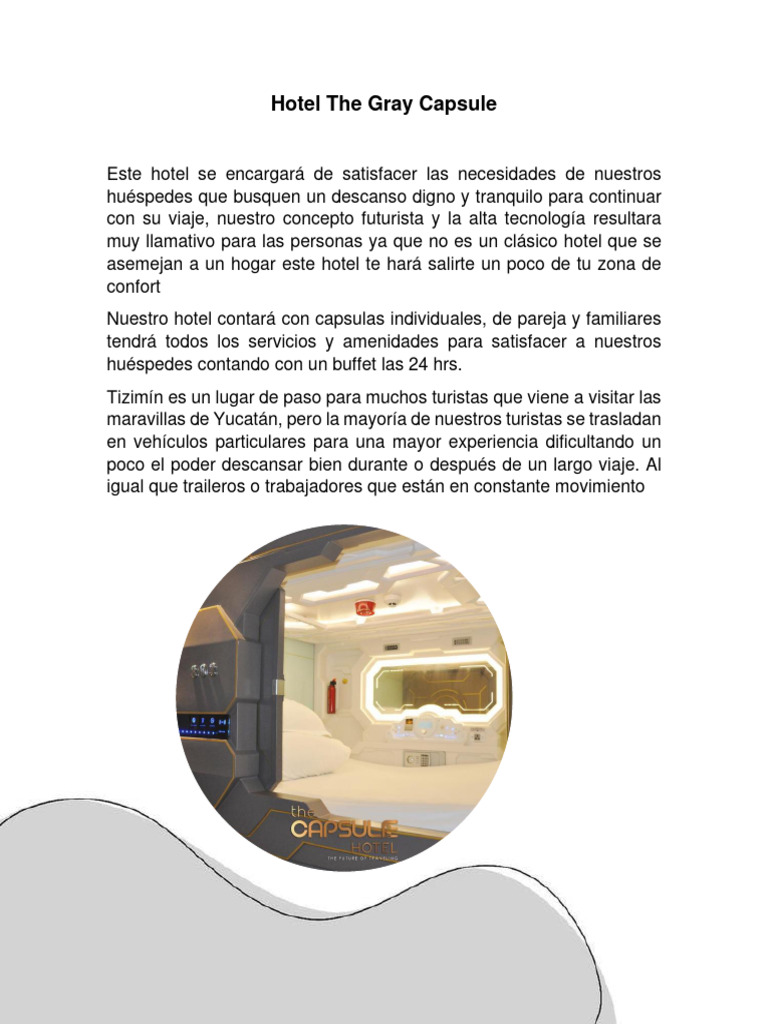 Hotel Capsula | PDF | Hotel | Publicidad