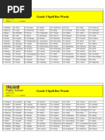 Grade 3 - Spelling Bee Word List | PDF