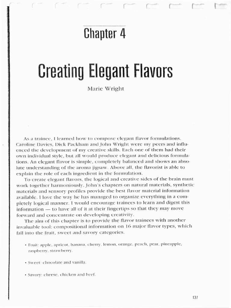 Chapter 4 - Creating Elegant Flavors | PDF