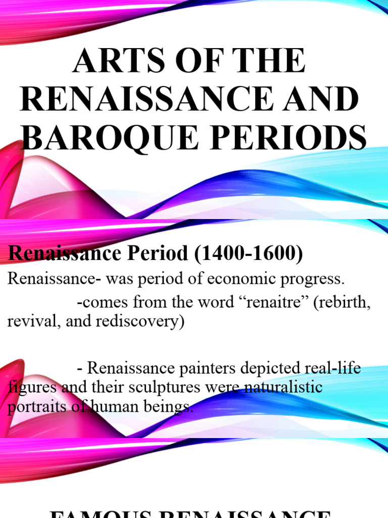ARTS of The Renaissance and Baroque Period - Ppt.khem | PDF | Baroque | Michelangelo