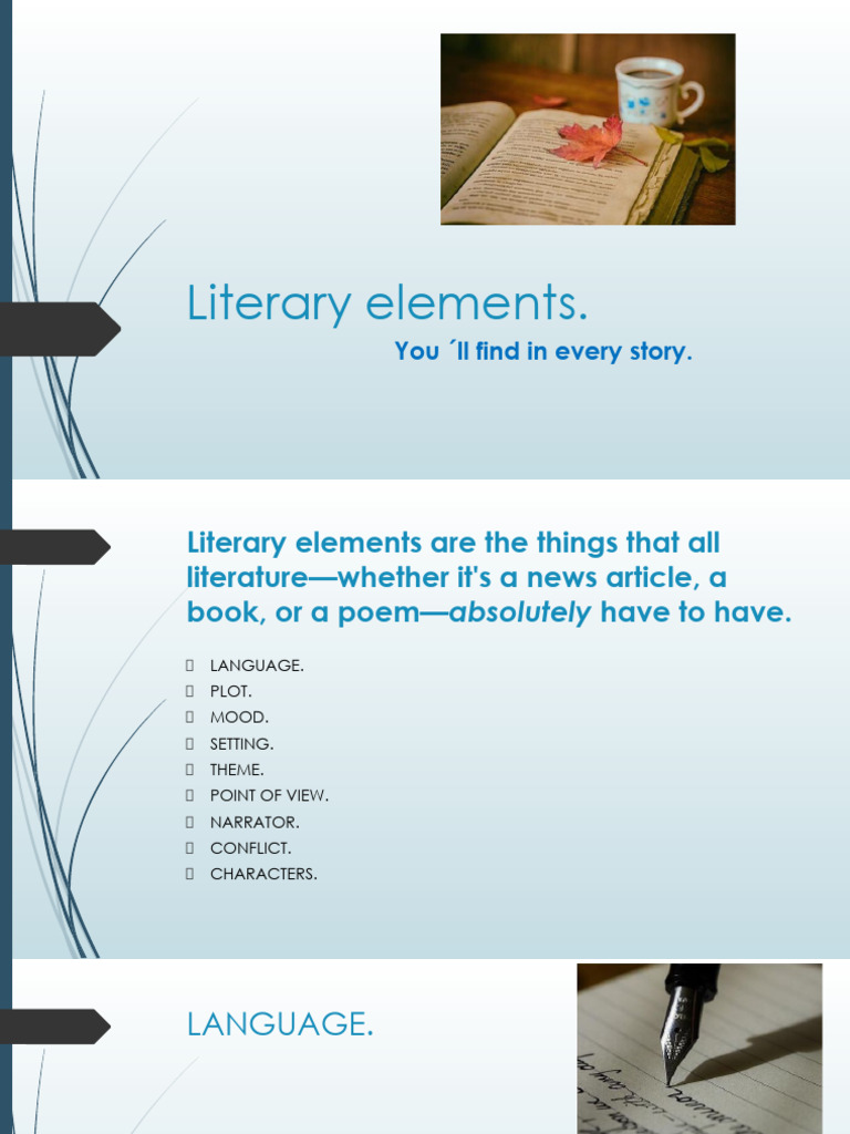 Essential Literary Elements Explained | PDF | Narration | Plot (Narrative)