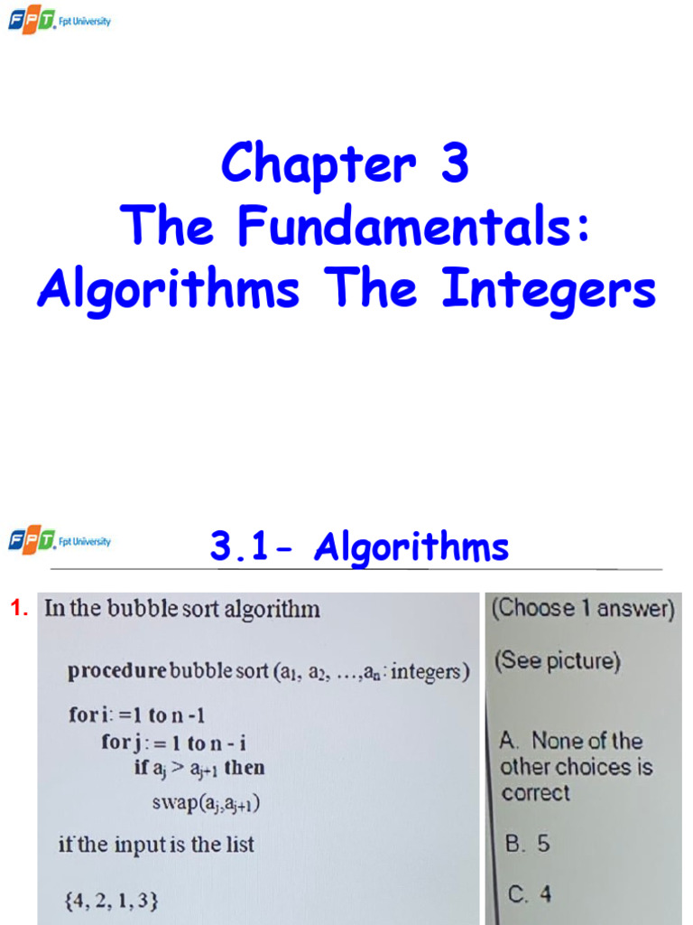 03-The Fundamentals - Algorithms - Integers (EX) | PDF | Prime Number | Mathematical Notation